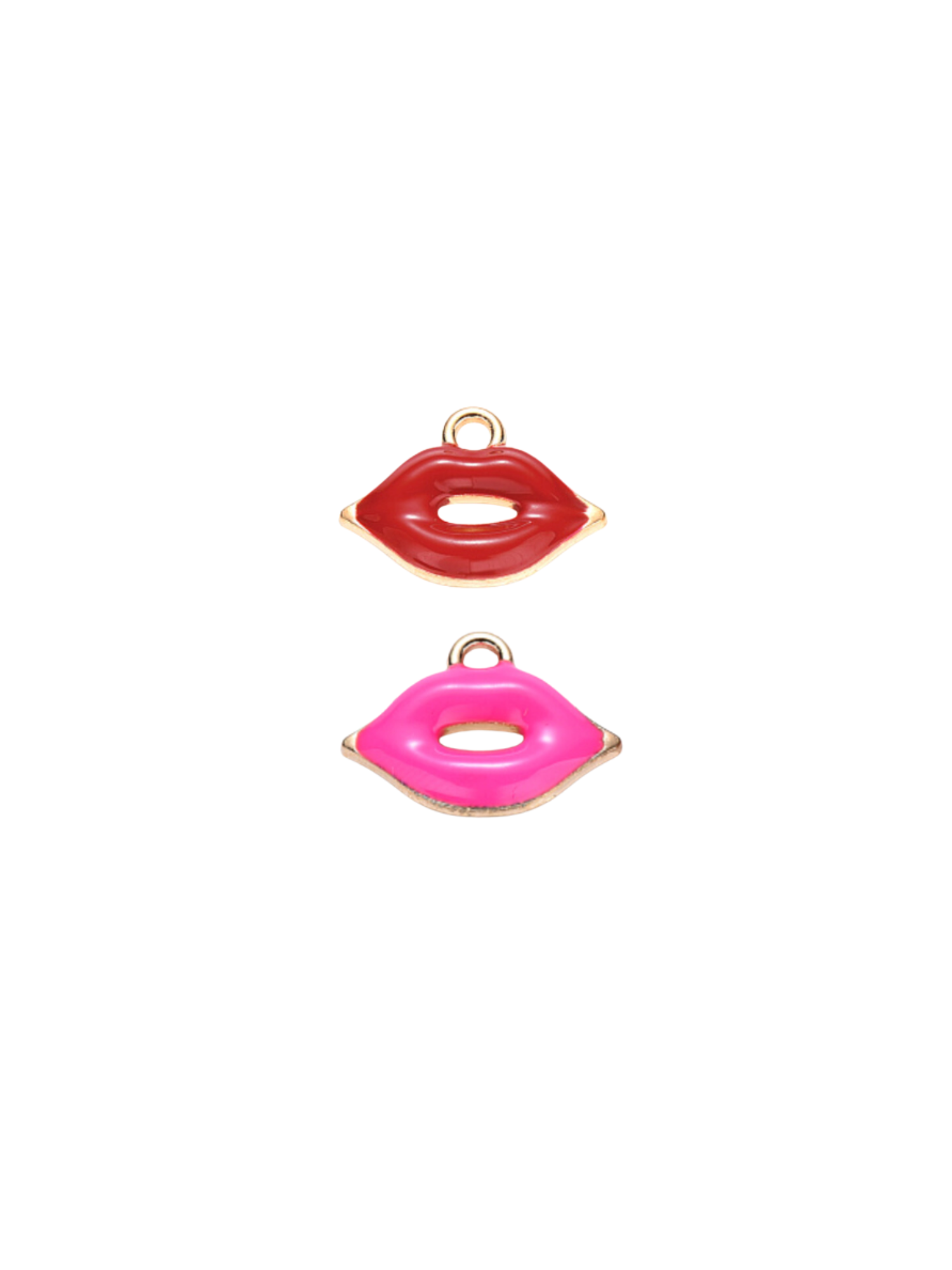 * Pucker Up Lips Charms – The Charm Bar Company