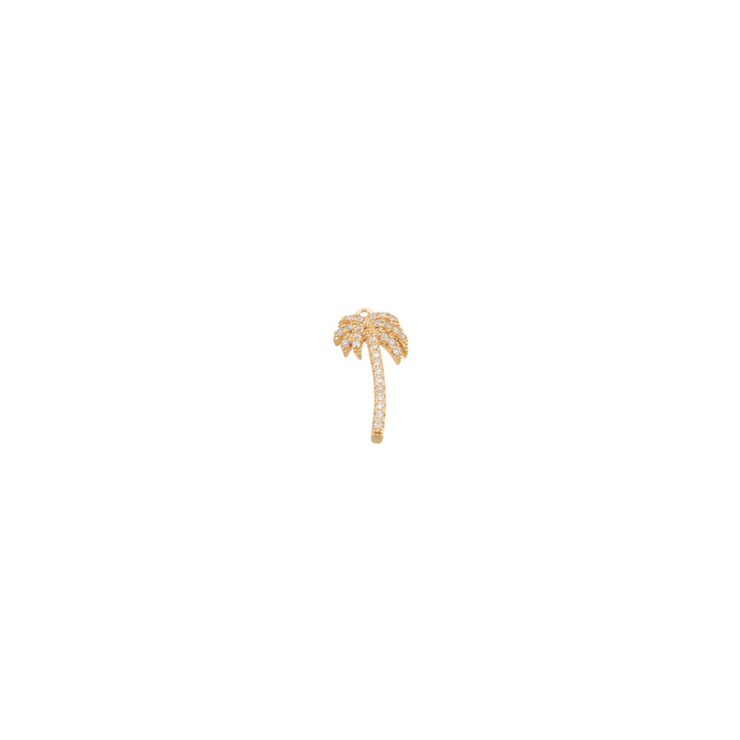 Gold Crystal Palm Tree Charm – The Charm Bar Company Retail